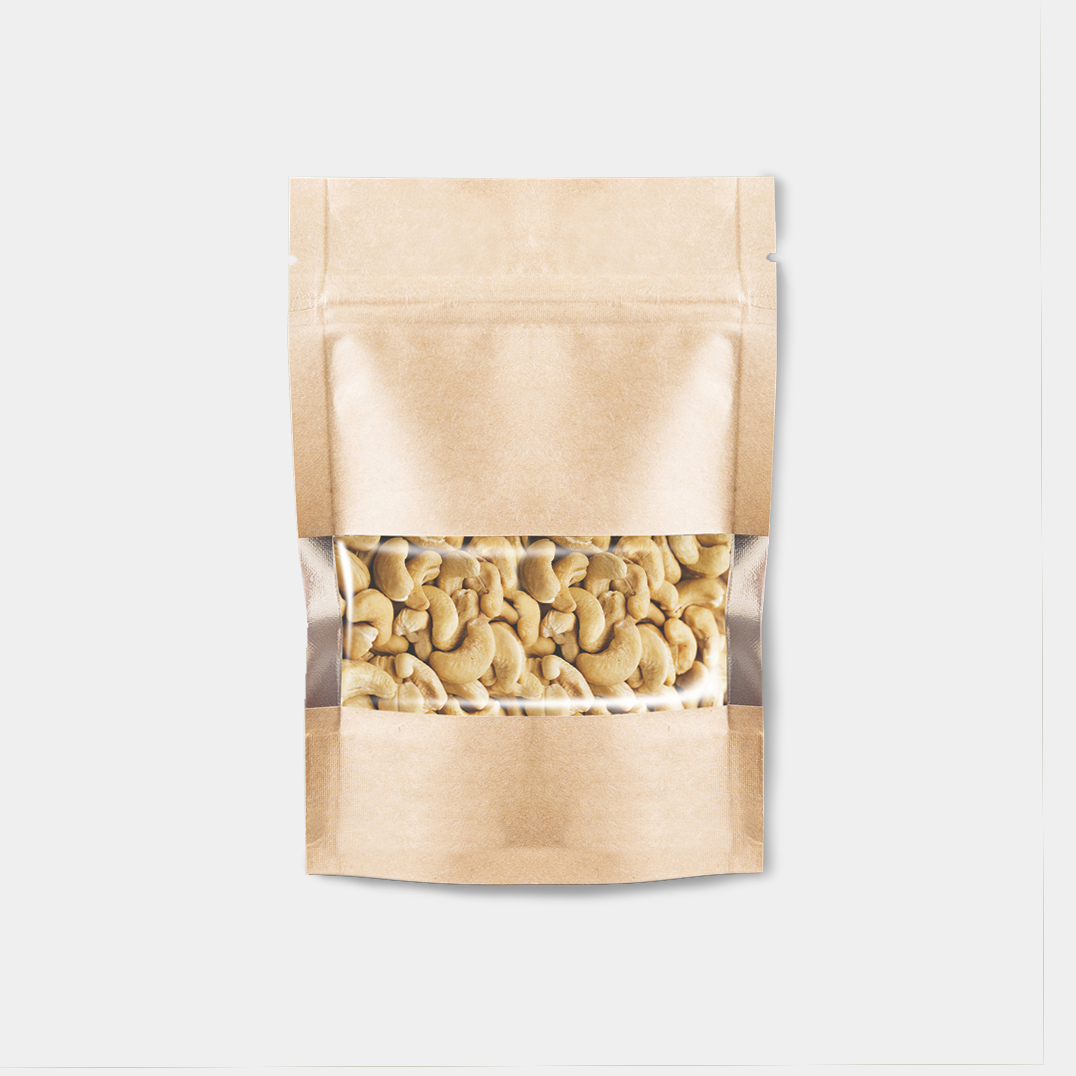 BOLSA STAND UP POUCH CON ZIPPER KRAFT / VENTANA – CYEM